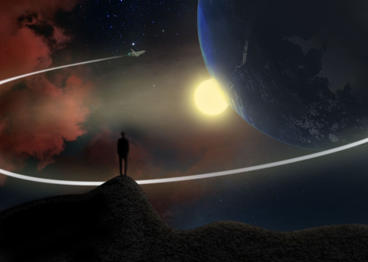 'Alone in the space' Poster by Hawaiian29 | Displate