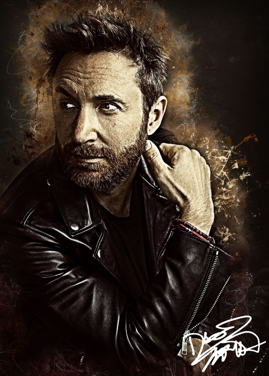 'David Guetta' Poster, picture, metal print, paint by Riddle Mack ...