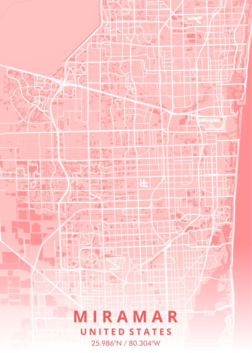 'Miramar Florida' Poster, picture, metal print, paint by Merah Djoeang ...