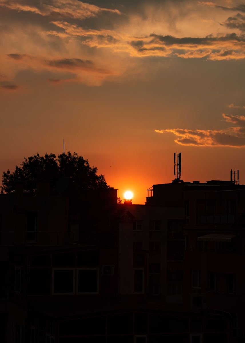 'Setting sun' Poster, picture, metal print, paint by Ani Yordanova ...