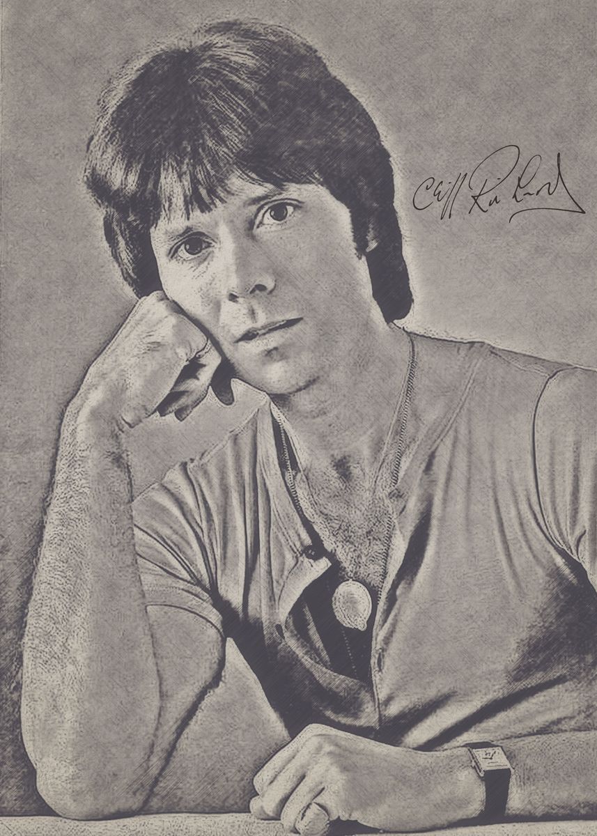 'Cliff Richard' Poster, picture, metal print, paint by John Smith ...