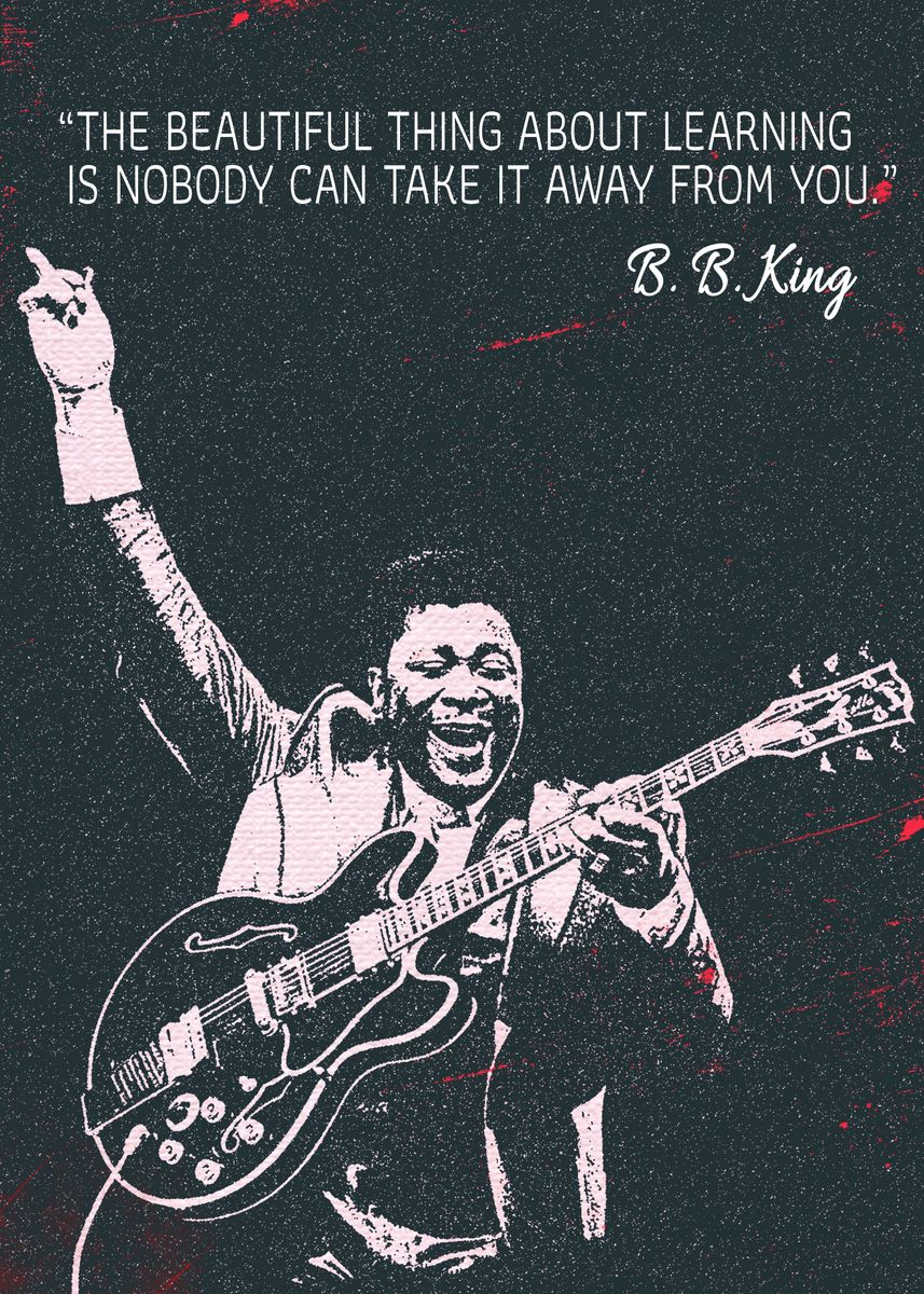 'BB KING' Poster, picture, metal print, paint by TI KI | Displate