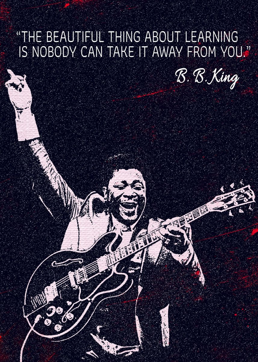 'BB KING' Poster, picture, metal print, paint by TI KI | Displate