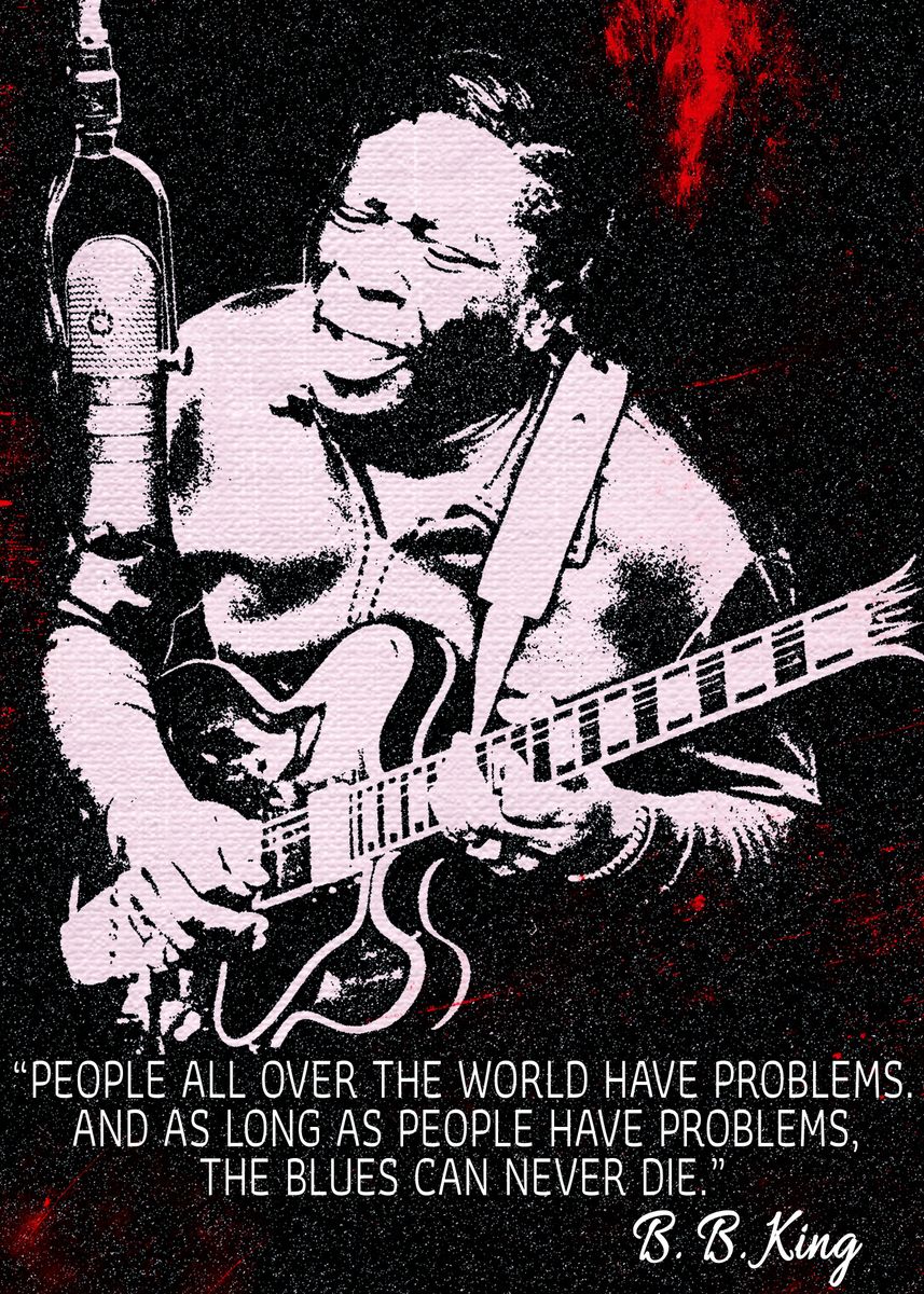 'BB KING' Poster by TI KI | Displate