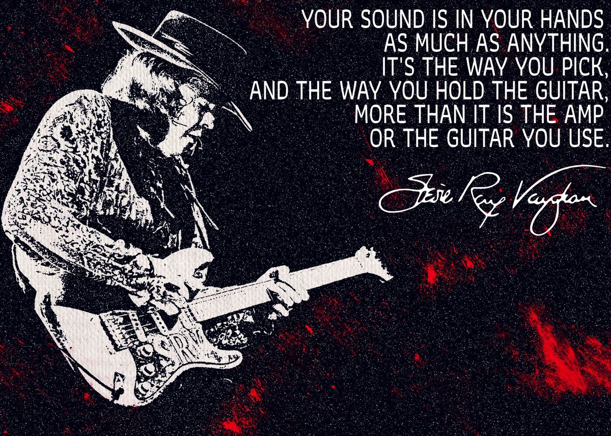 'Stevie Ray Vaughan' Poster by TI KI | Displate