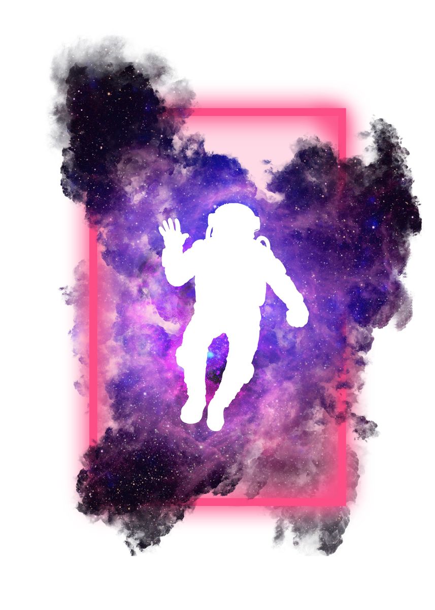 'Neon Space' Poster by Zak | Displate