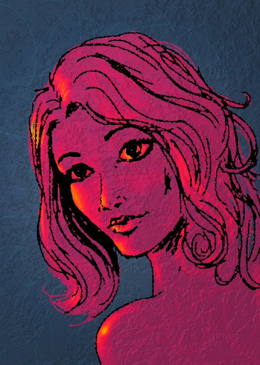 'Indian Princess' Poster, picture, metal print, paint by Bem Calavera ...