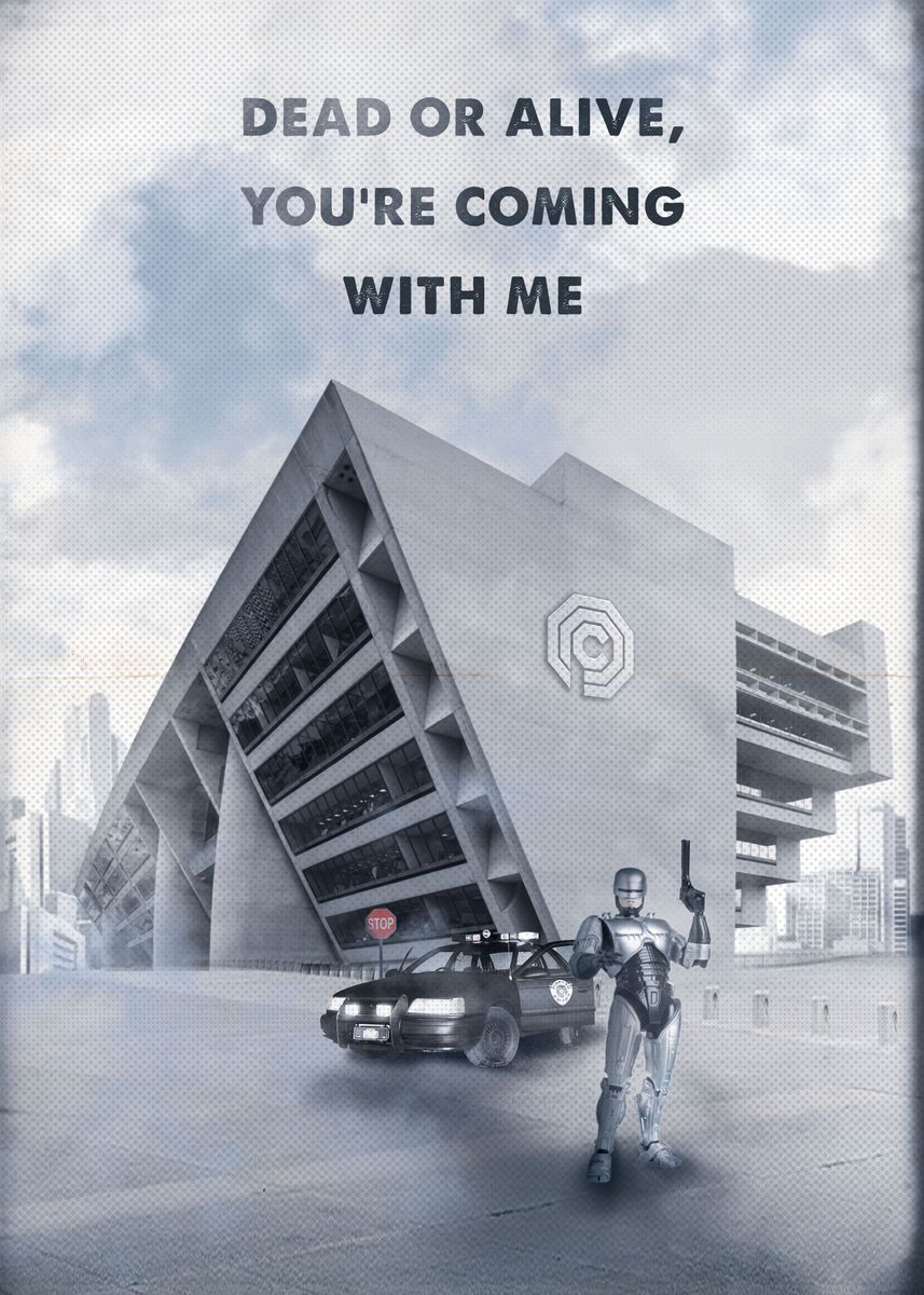 'Robocop retro movie art' Poster, picture, metal print, paint by ...