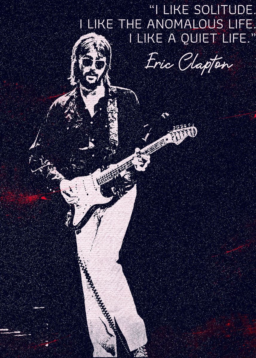 'ERIC CLAPTON' Poster, picture, metal print, paint by TI KI | Displate