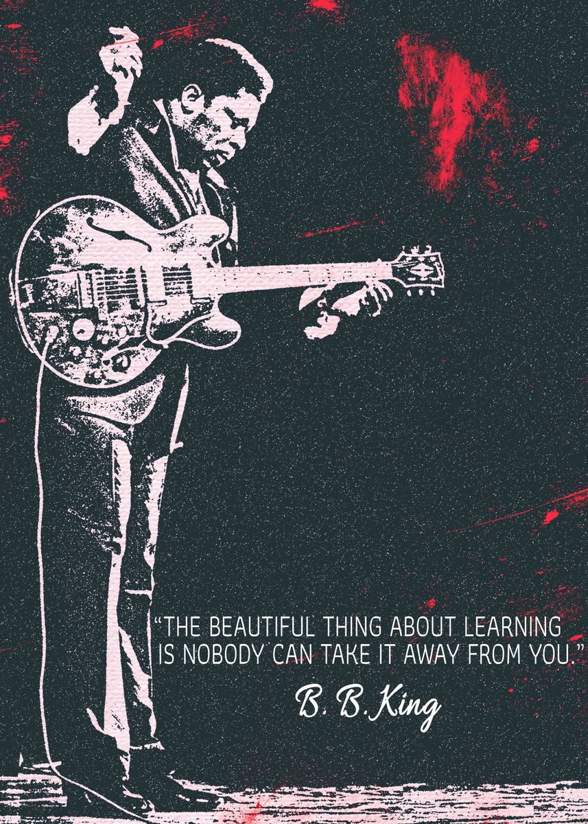 'BB KING' Poster, picture, metal print, paint by TI KI | Displate
