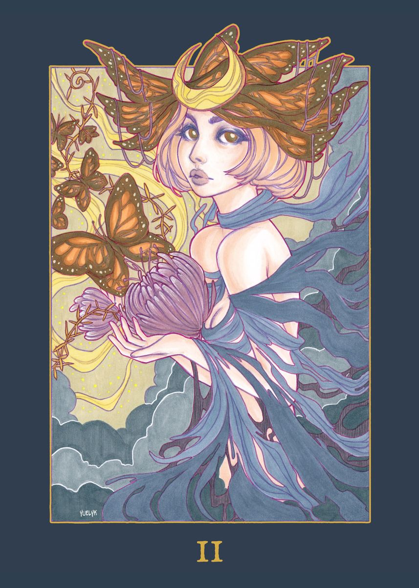 'High Priestess II' Poster by yuelyk | Displate