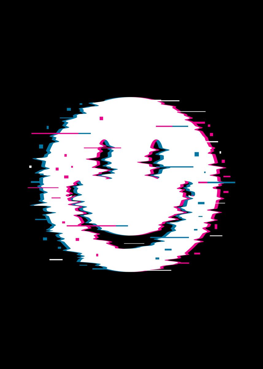 'Glitch Face 20' Poster, picture, metal print, paint by Steven Toang ...