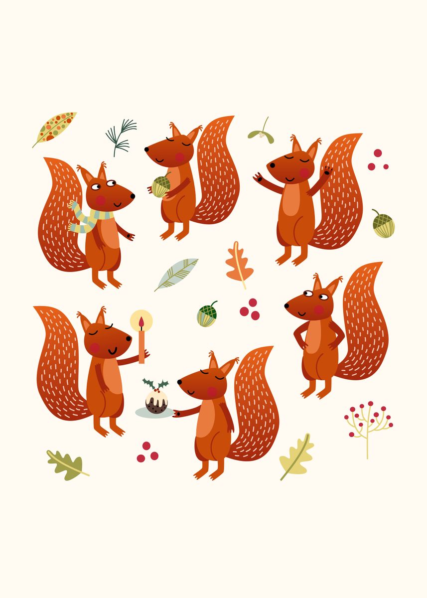 'Squirrels' Poster by Nic Squirrell | Displate