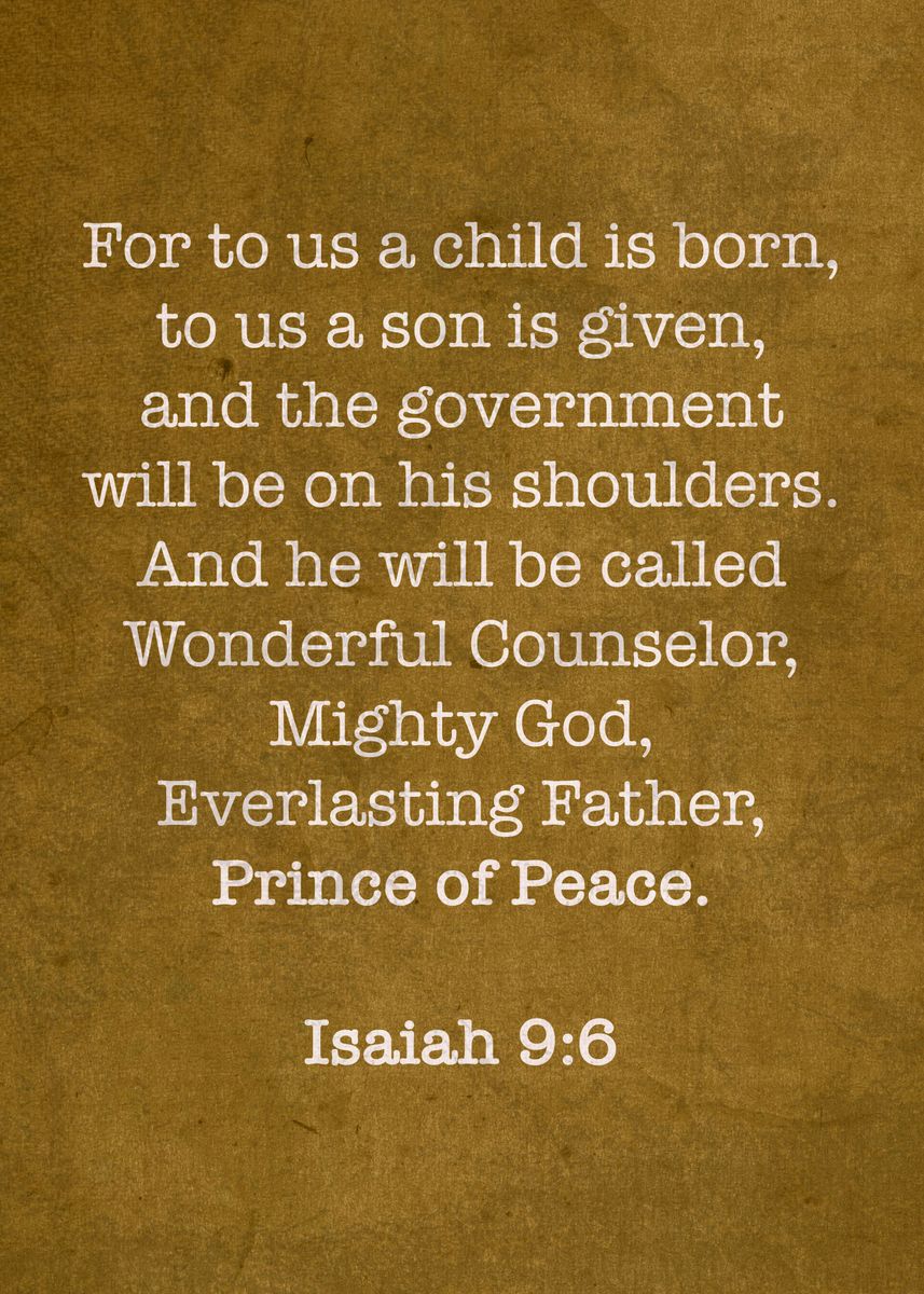 'Isaiah 96 Iconic Bible' Poster, picture, metal print, paint by Design ...