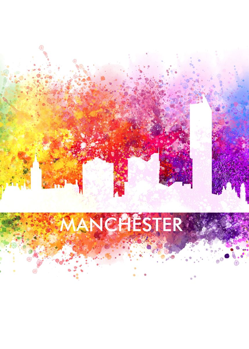 'manchester' Poster by Project X | Displate