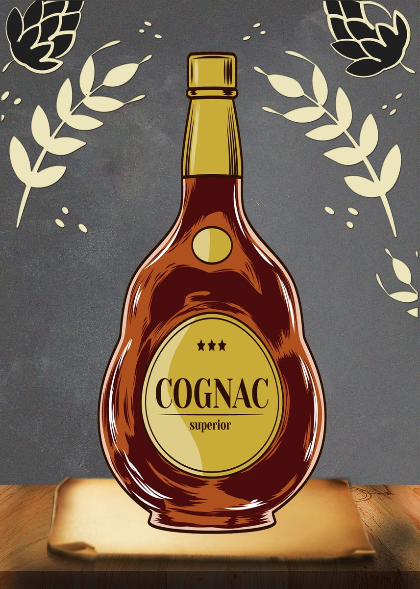 'Cognac' Poster, picture, metal print, paint by The Poster | Displate
