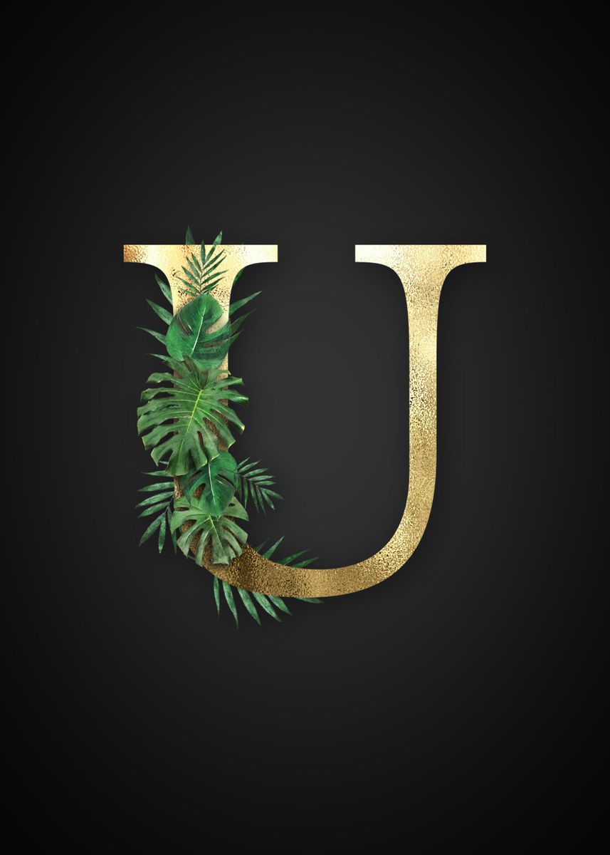 'Alphabet u' Poster, picture, metal print, paint by Don Mario | Displate