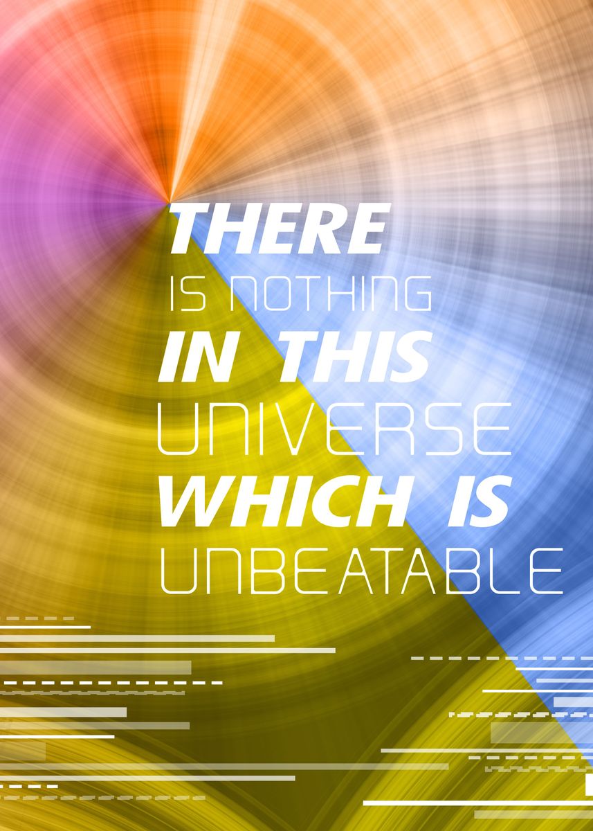 'Nothing Unbeatable' Poster, picture, metal print, paint by Rockac ...