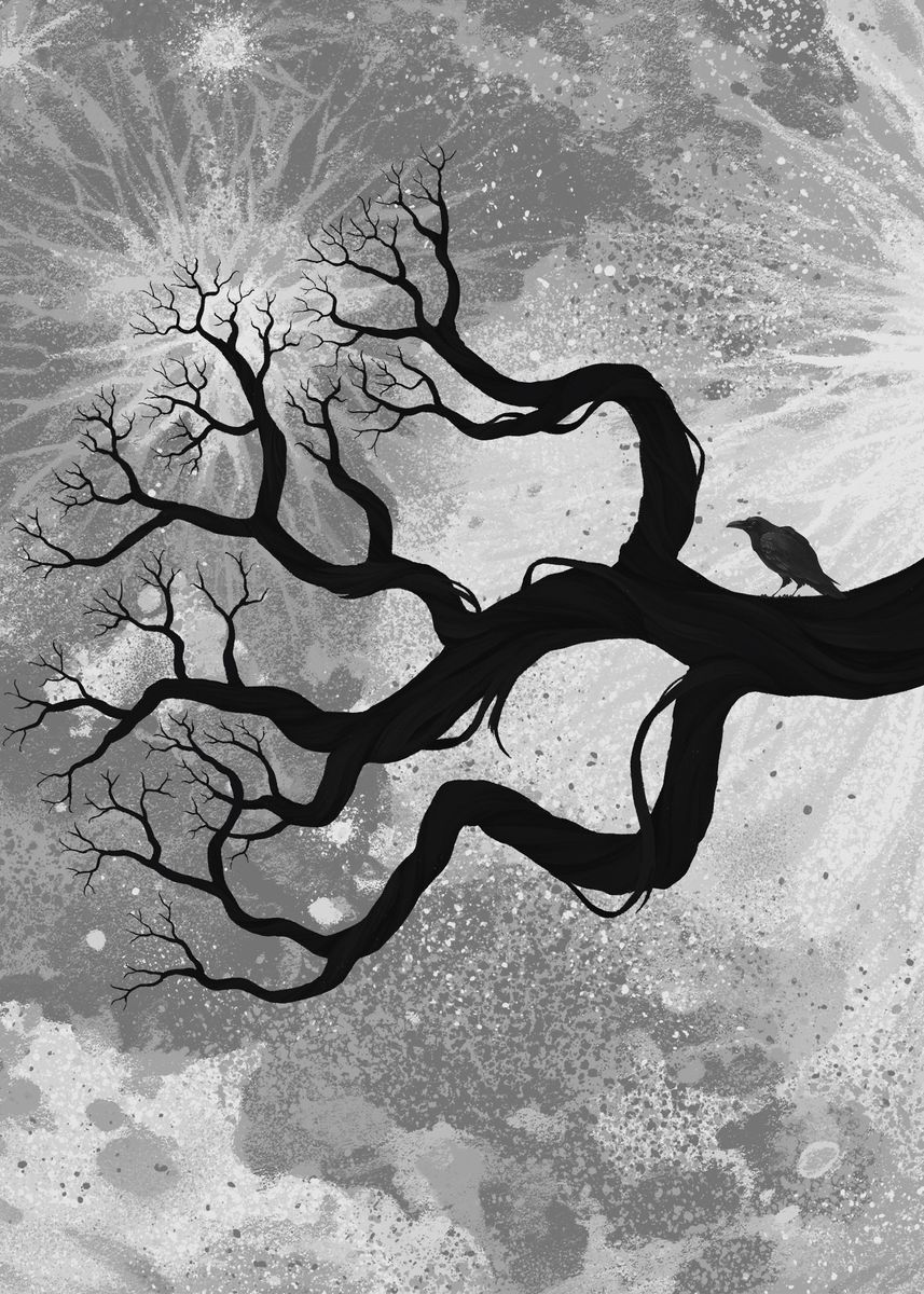 'Moon Roots' Poster by Lumos19 Studio | Displate