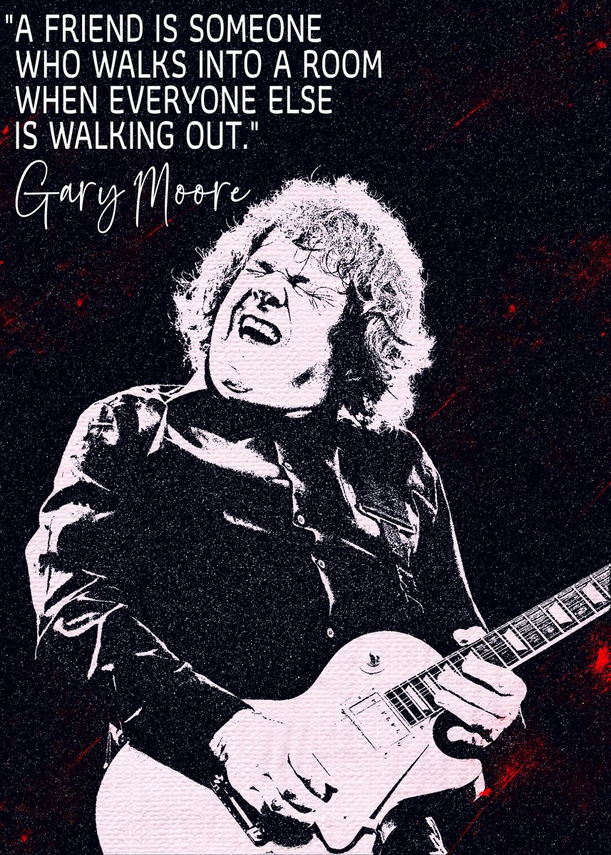 'Gary Moore' Poster, picture, metal print, paint by TI KI | Displate