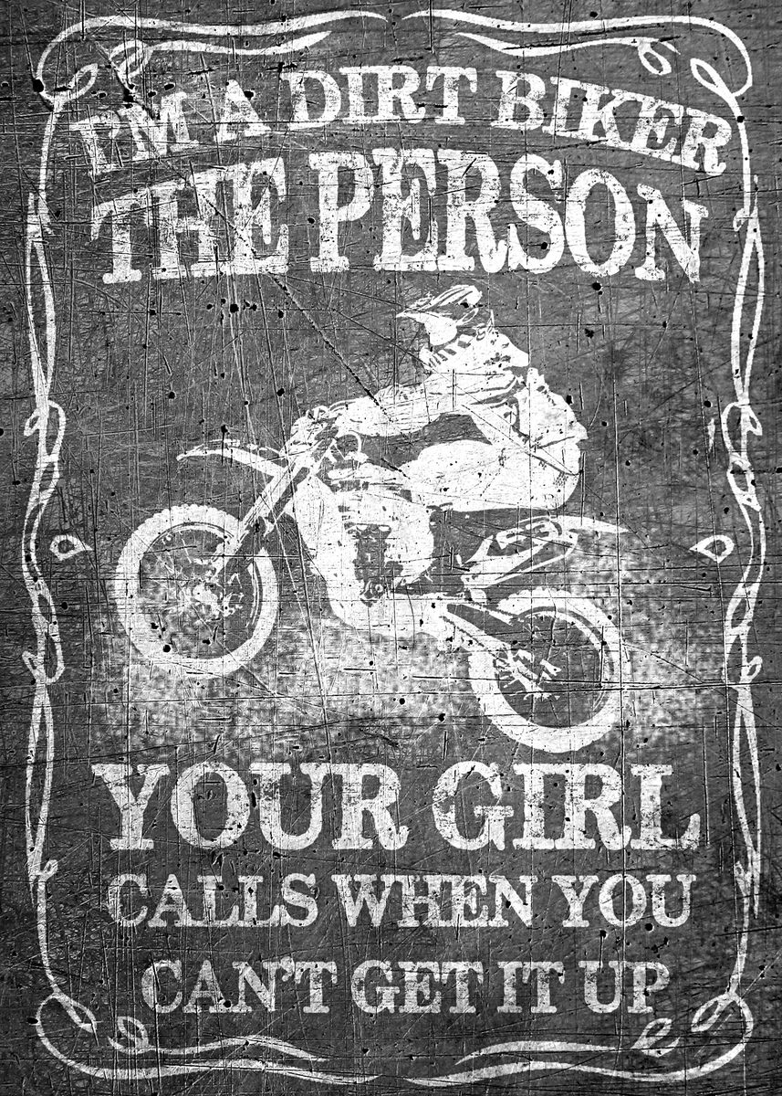 'Dirt Biker' Poster by М Dam | Displate