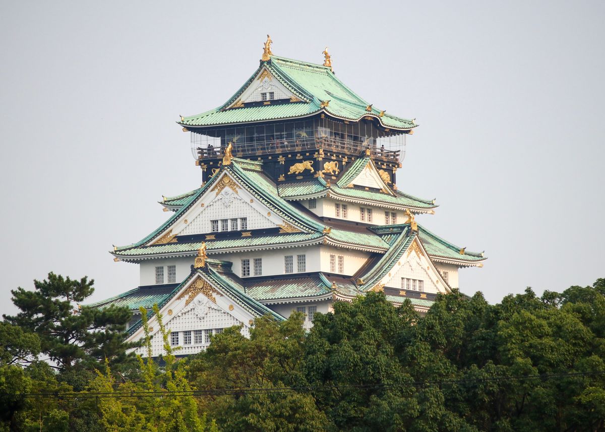 'Osaka Castle' Poster by Tim van Zon | Displate