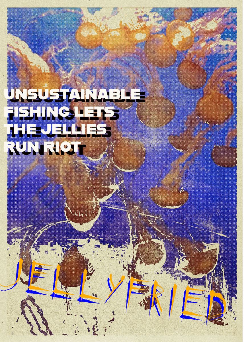 'Jellyfish' Poster, picture, metal print, paint by Jake Collins | Displate