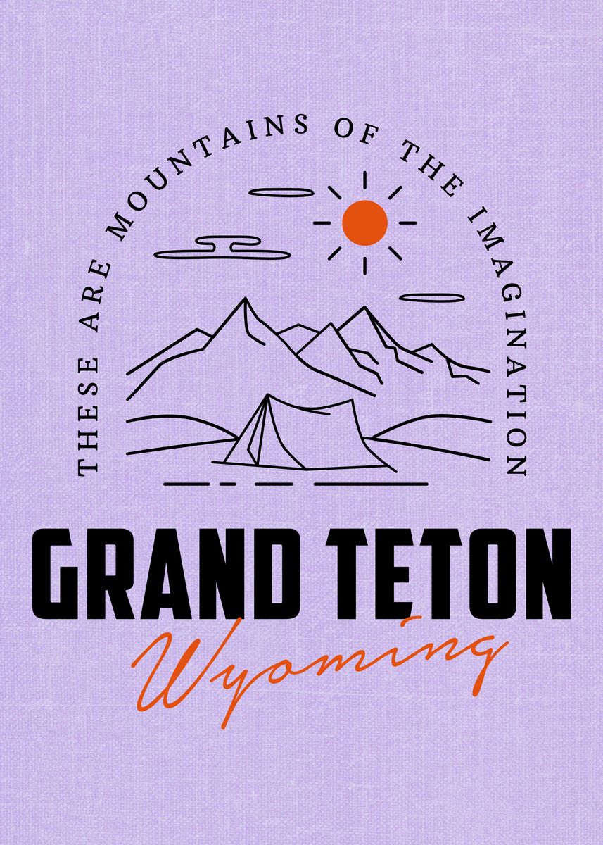 'Grand Teton National Park ' Poster, picture, metal print, paint by ...