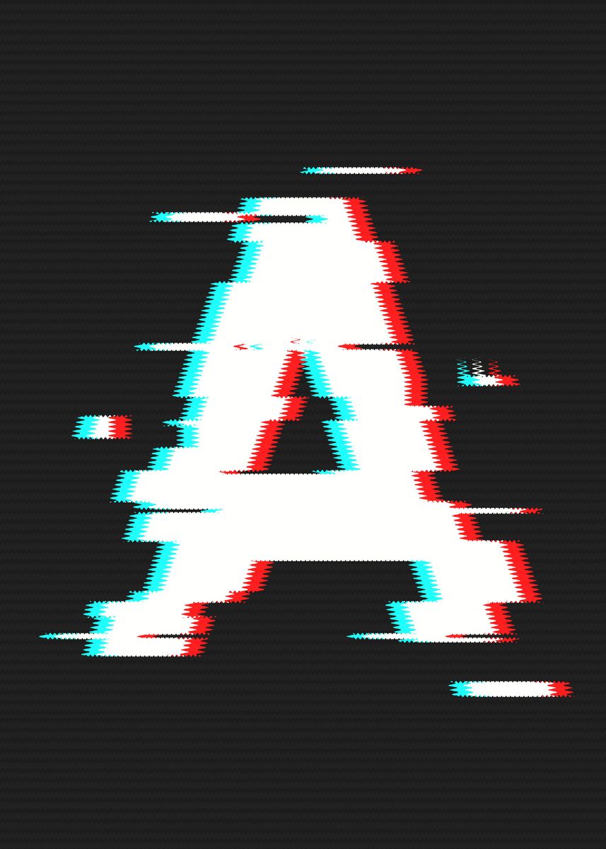 'Glitch ARTS text' Poster, picture, metal print, paint by Andri Wahyu ...