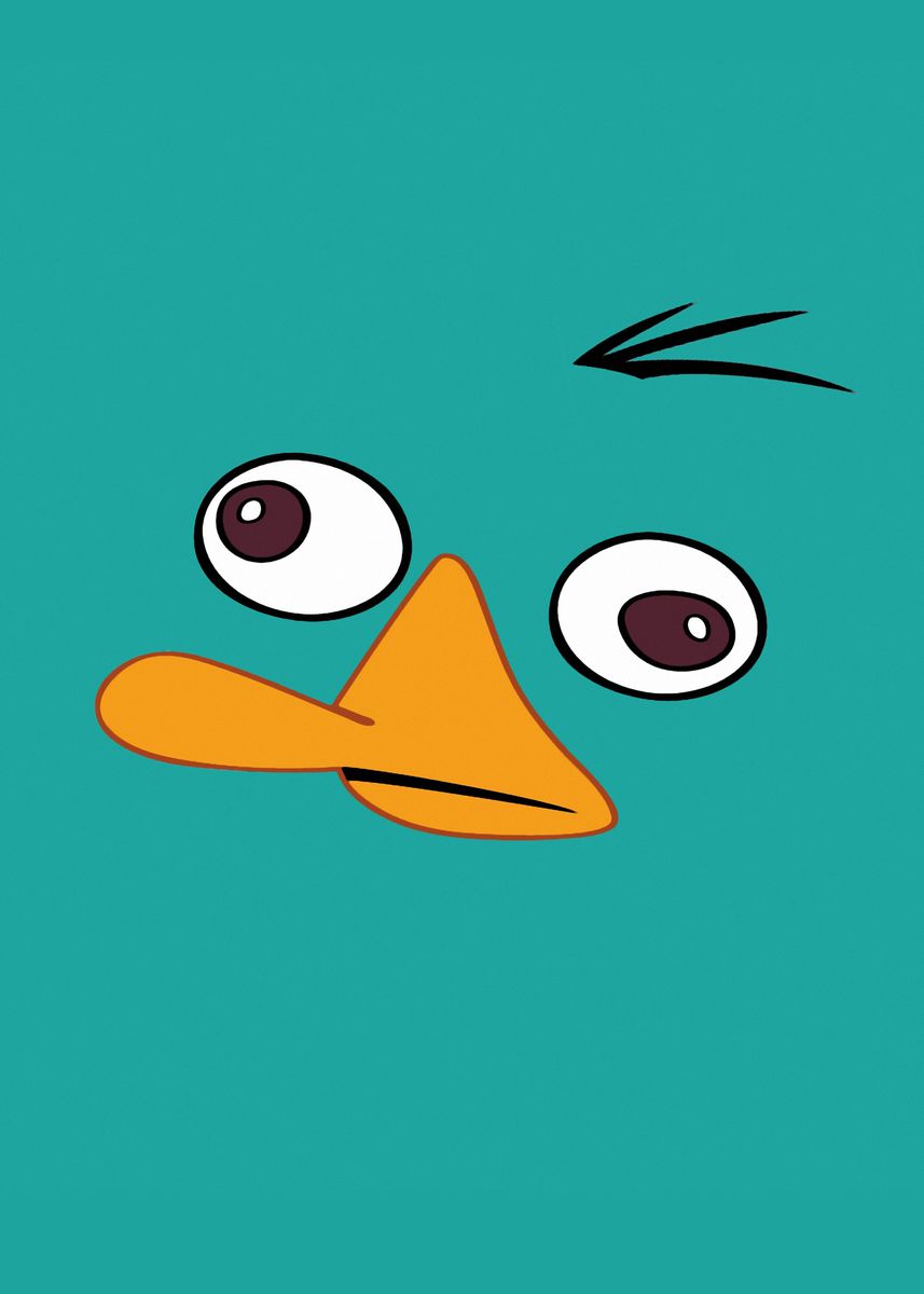 'Perry the Platypus' Poster, picture, metal print, paint by Pucaaa ...