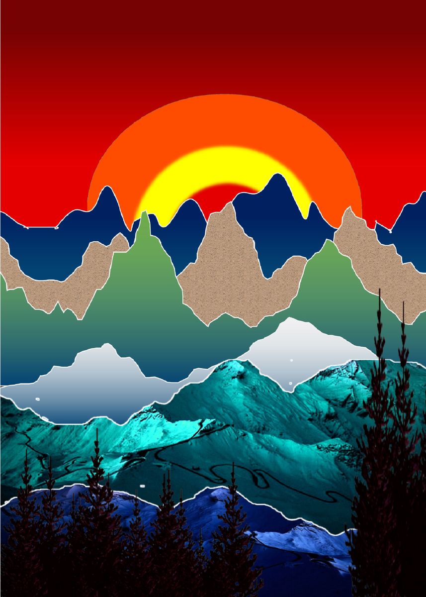 'SUNSET' Poster by RAMCO | Displate