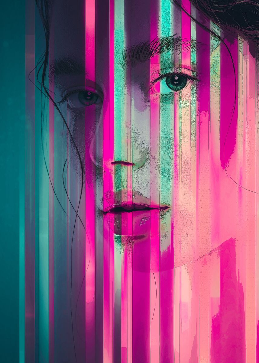 'Fierce' Poster, picture, metal print, paint by Randy Monteith | Displate