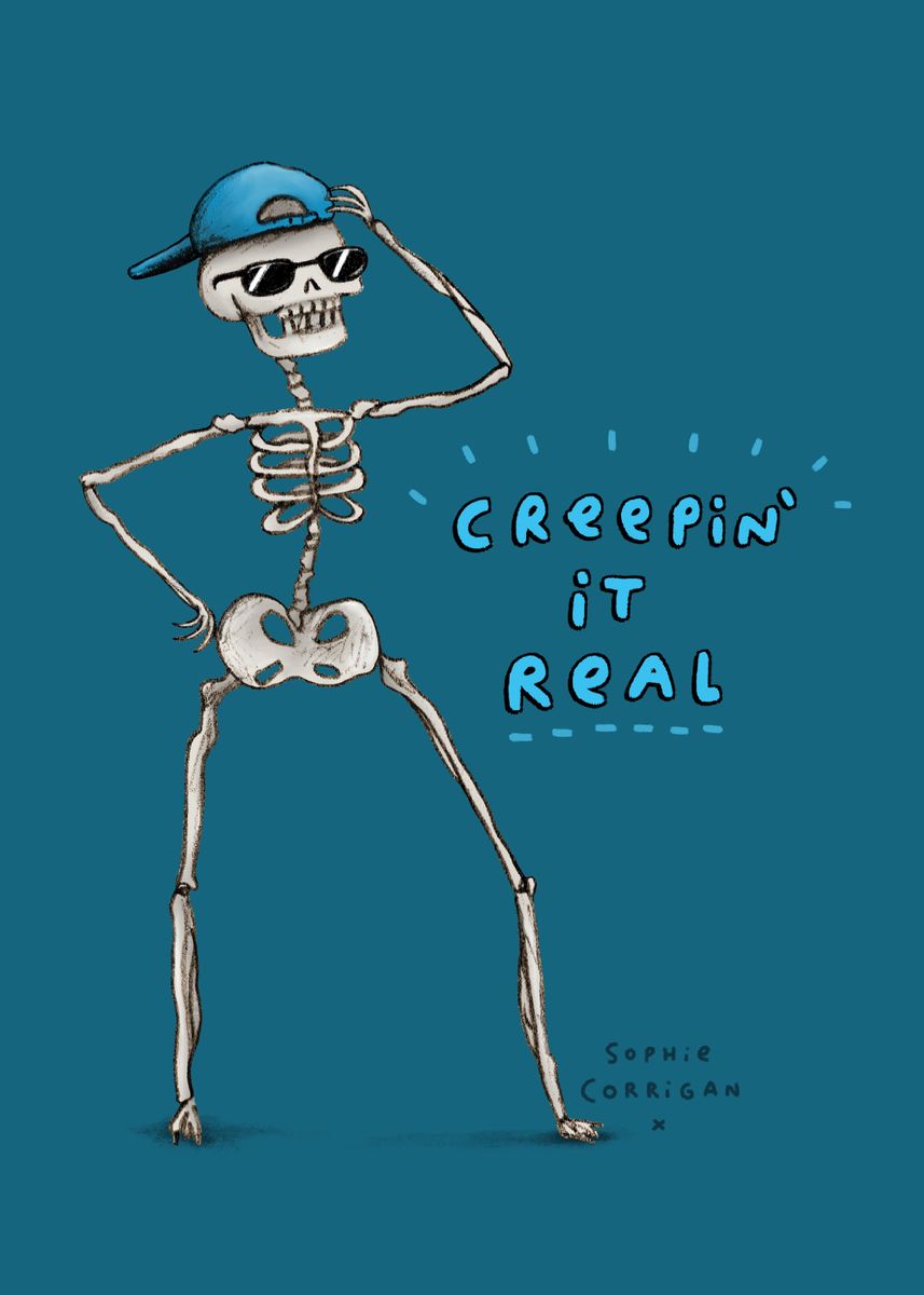 'Creepin it Real' Poster, picture, metal print, paint by Sophie ...