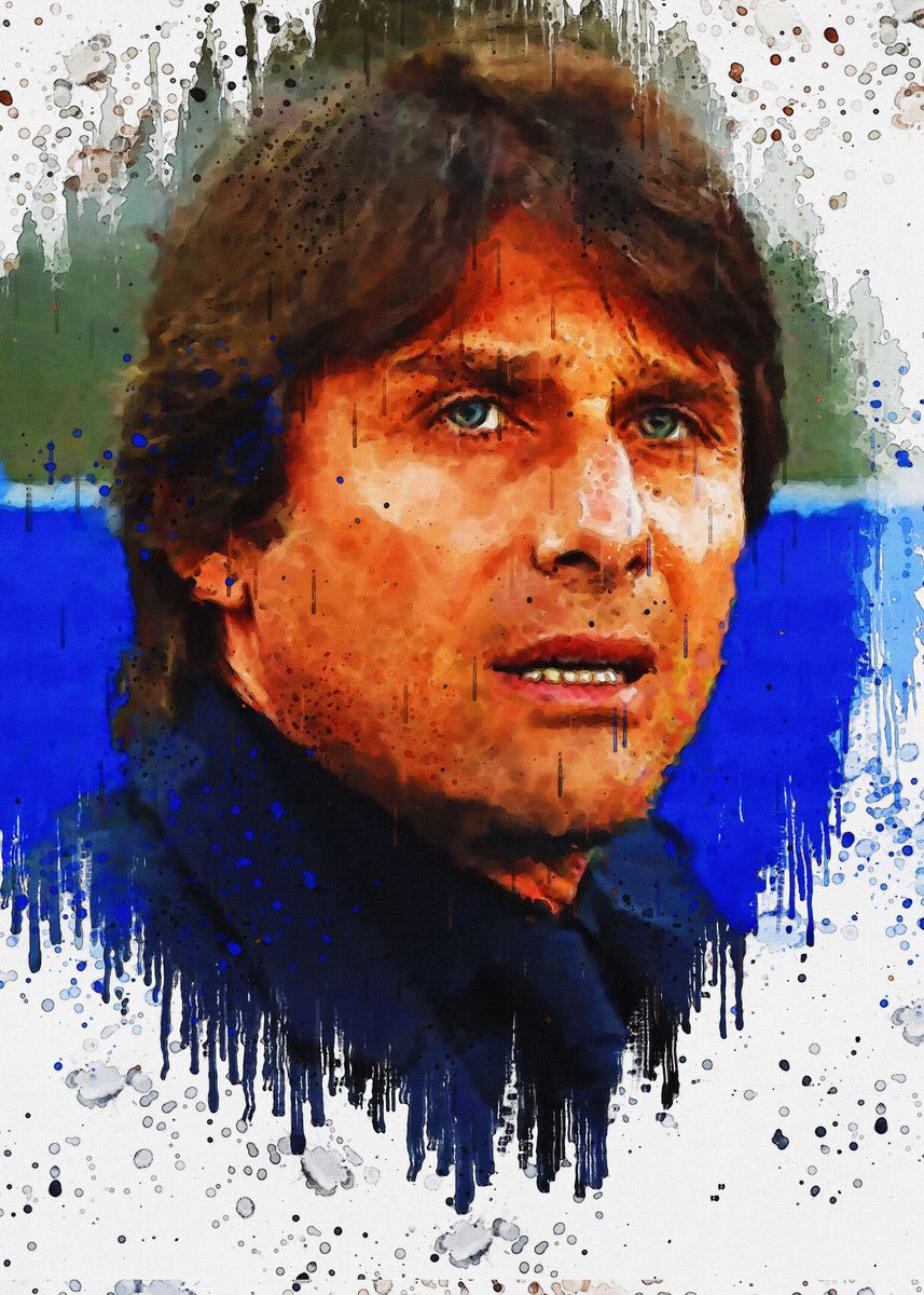 'Antonio Conte' Poster, picture, metal print, paint by The Poster ...
