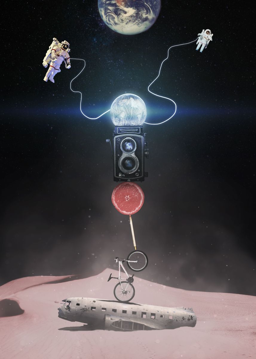 'Cosmic Ball' Poster by VisualinBry | Displate