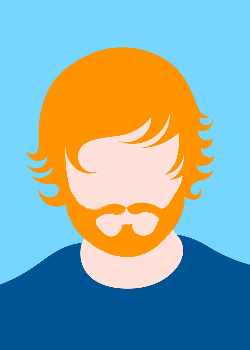 'Ginger Ed' Poster by Adam Regester | Displate