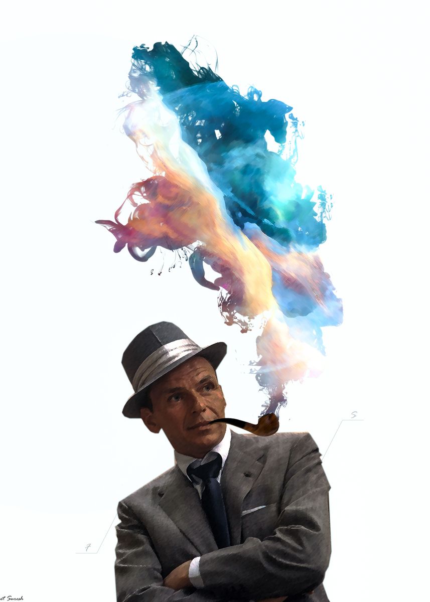 'Frank Sinatra Painting Art' Poster by Vineet Suresh | Displate