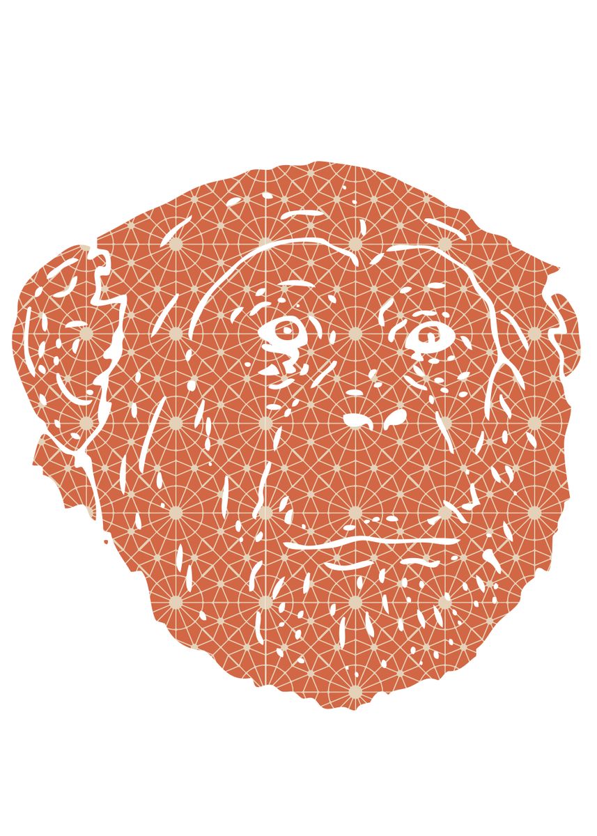 'Monkey Head Pattern' Poster by Emiliano Deificus | Displate