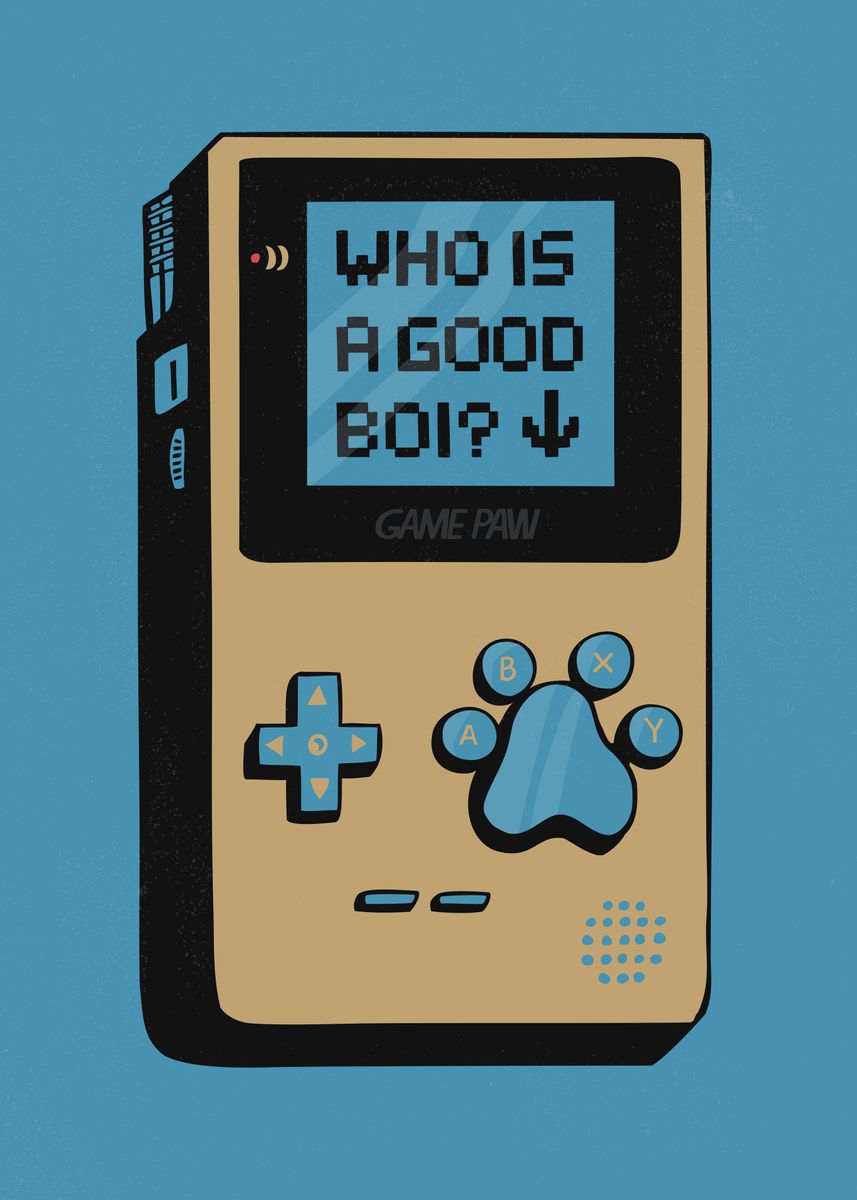 'Good Boi' Poster, picture, metal print, paint by AmigoVic | Displate