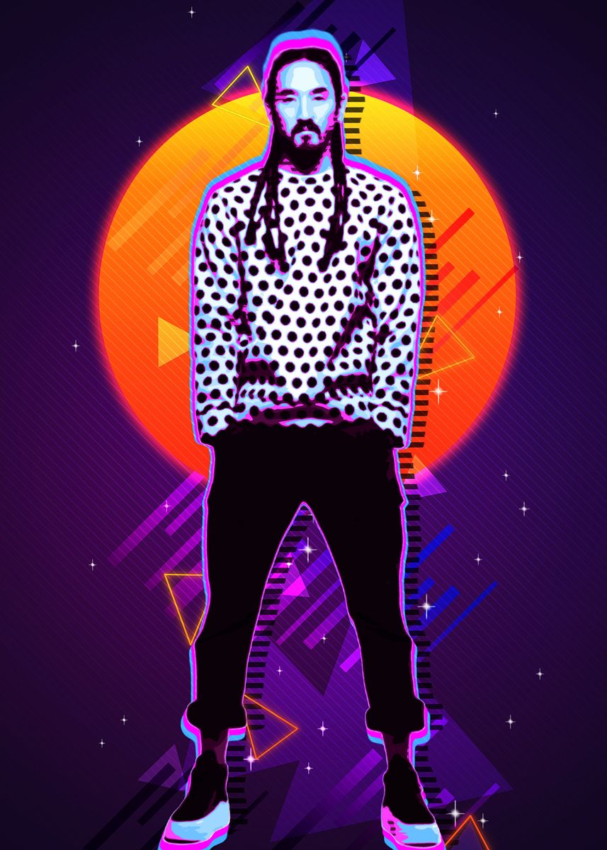 'Steve Aoki' Poster, picture, metal print, paint by Meyers Oconnor ...
