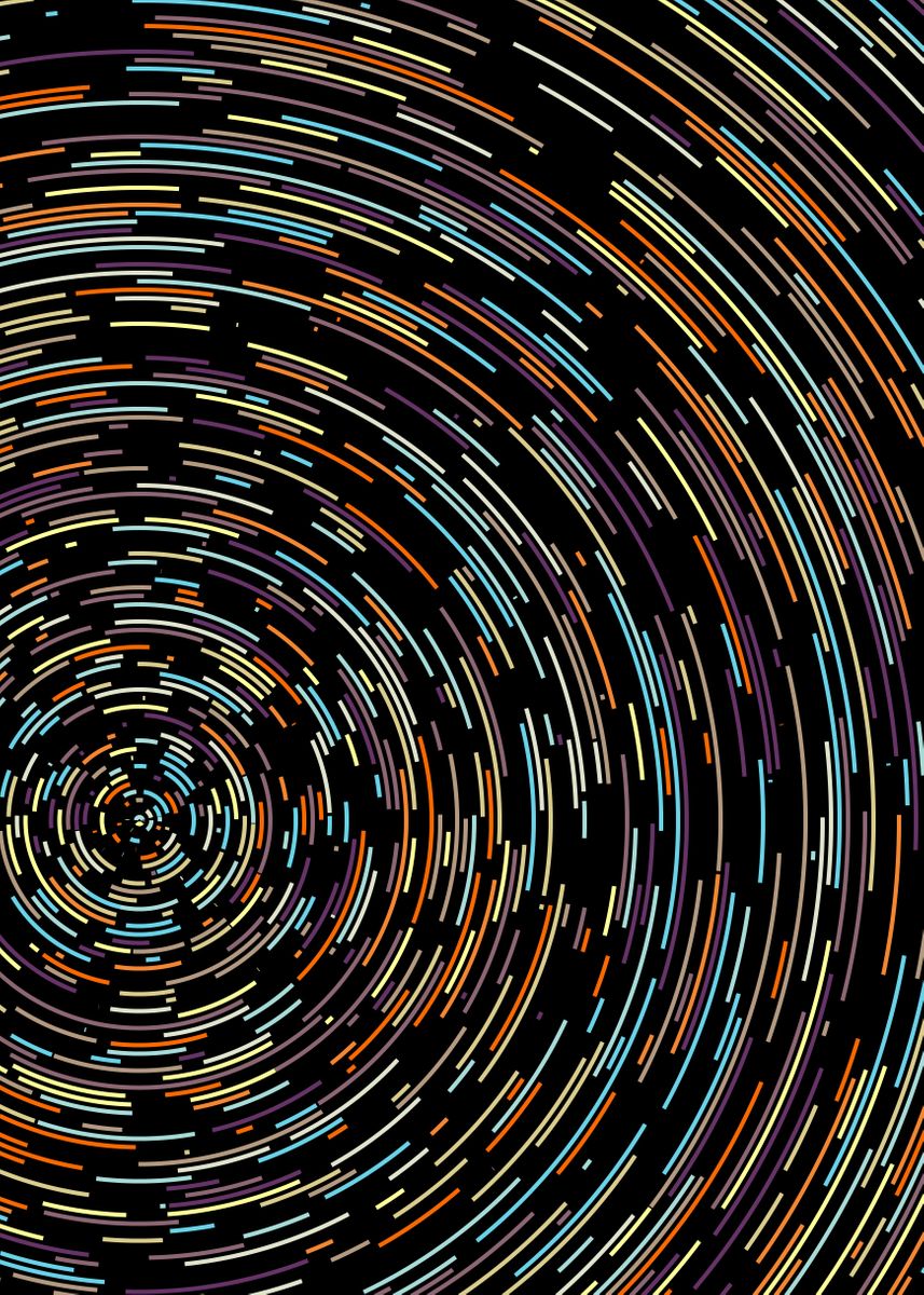 'Universe Circular' Poster, picture, metal print, paint by Iurii ...