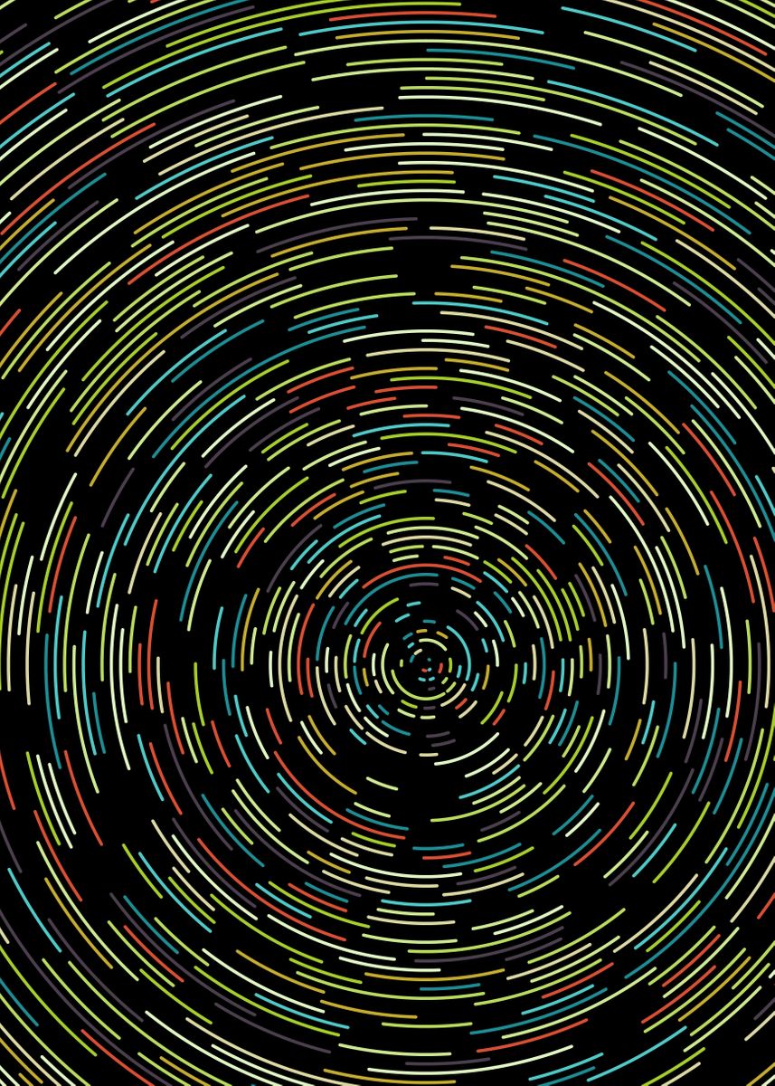 'Universe Circular' Poster, picture, metal print, paint by Iurii ...