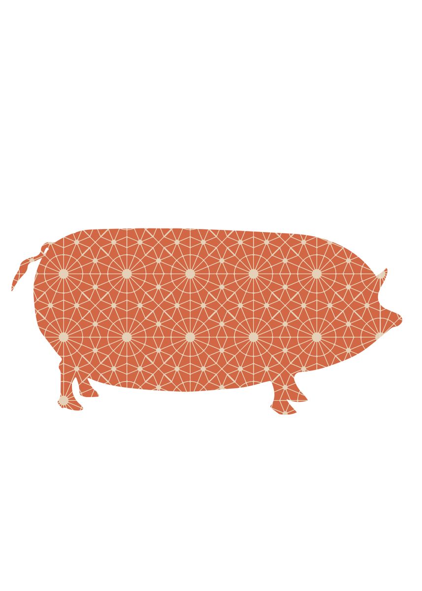 'Pig Pattern' Poster by Emiliano Deificus | Displate
