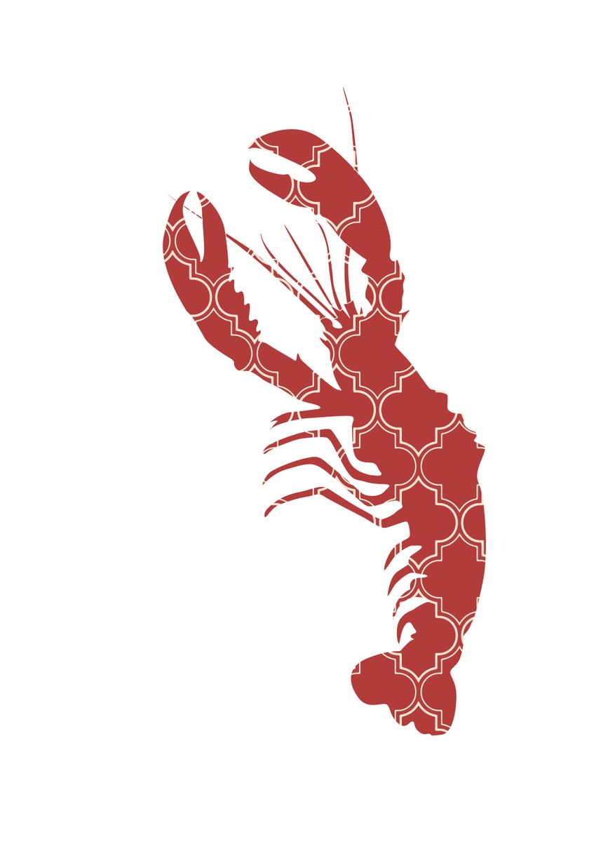 'Lobster Pattern' Poster, picture, metal print, paint by Emiliano ...