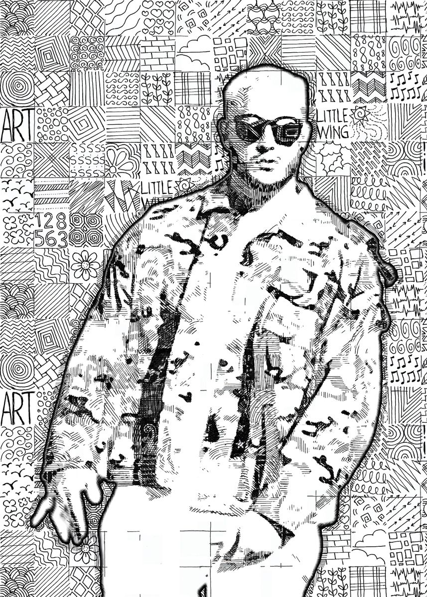 'DJ Snake' Poster, picture, metal print, paint by Meyer Snider | Displate