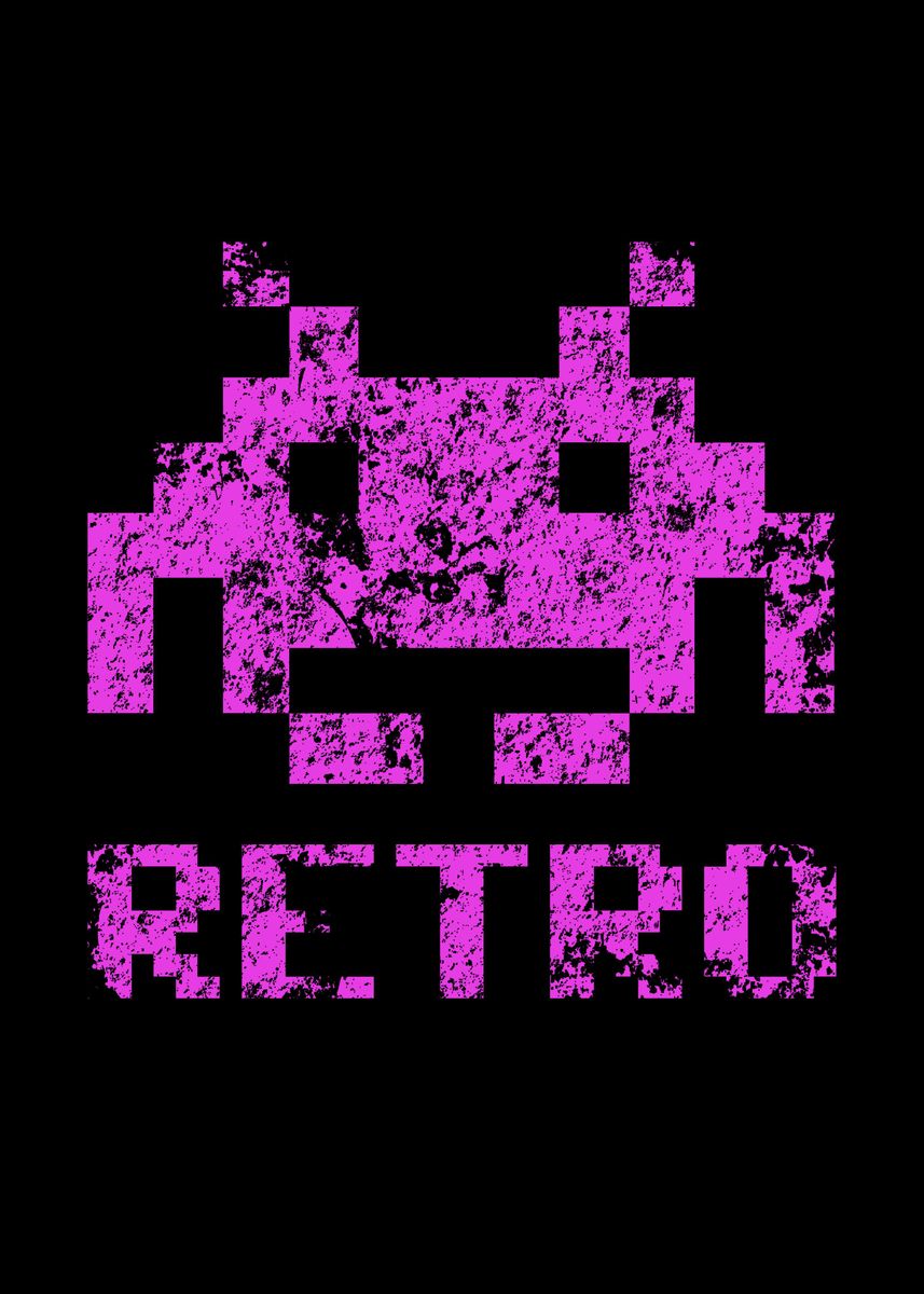 '1978 Invaders Pink' Poster, picture, metal print, paint by PixieFlow ...