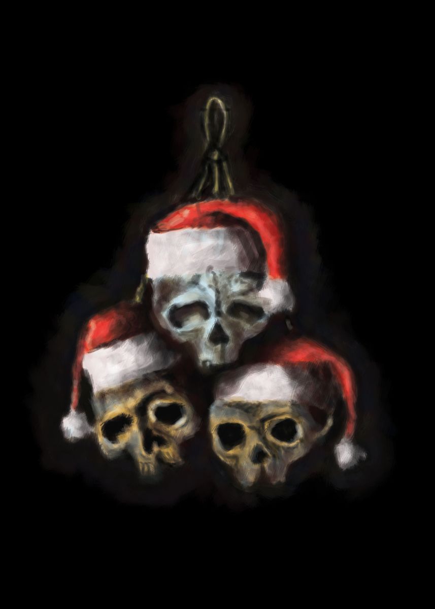 ' Macabre Christmas' Poster, picture, metal print, paint by Lucas ...