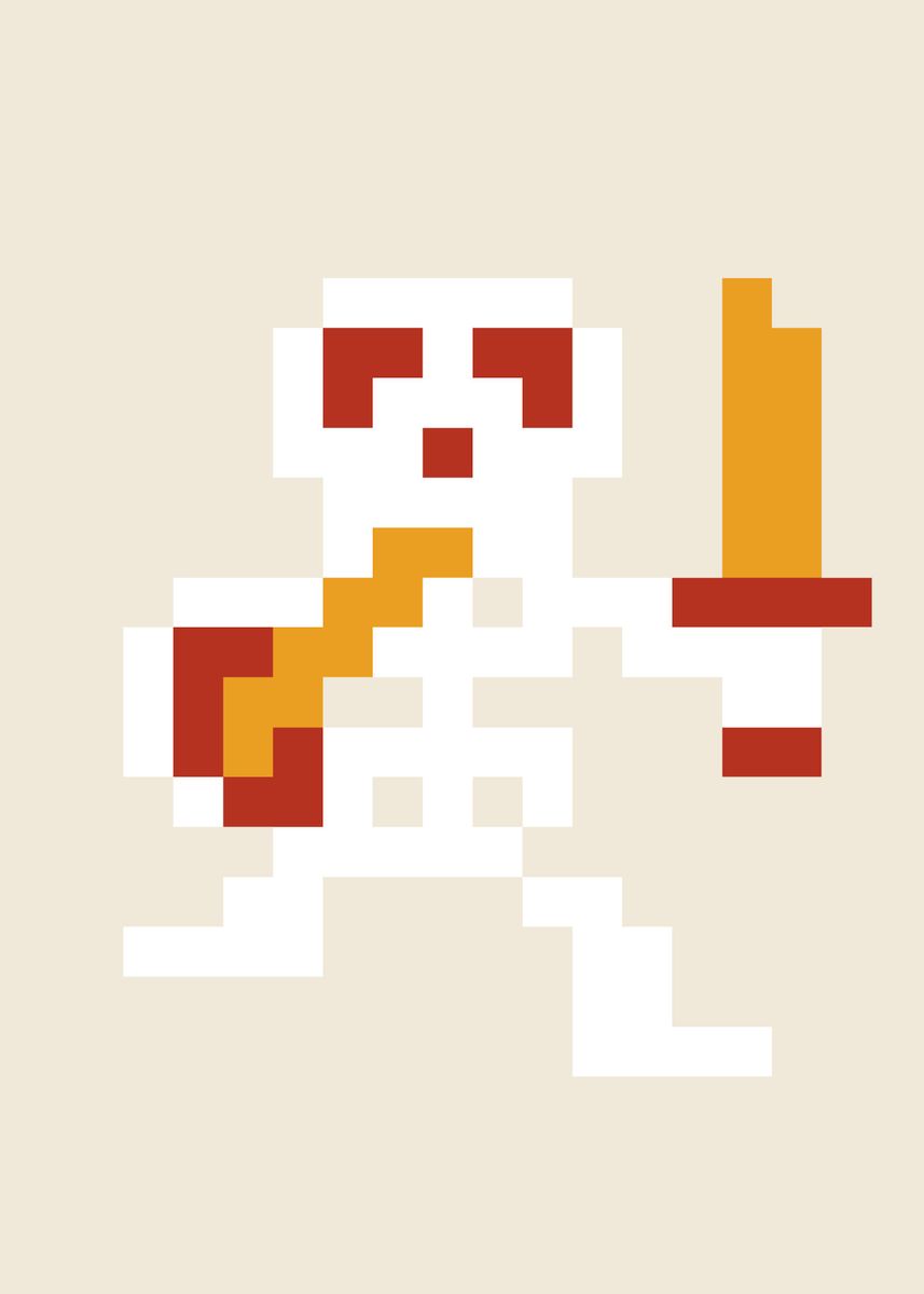 'Zelda Enemy Stalfos' Poster, picture, metal print, paint by PixieFlow ...