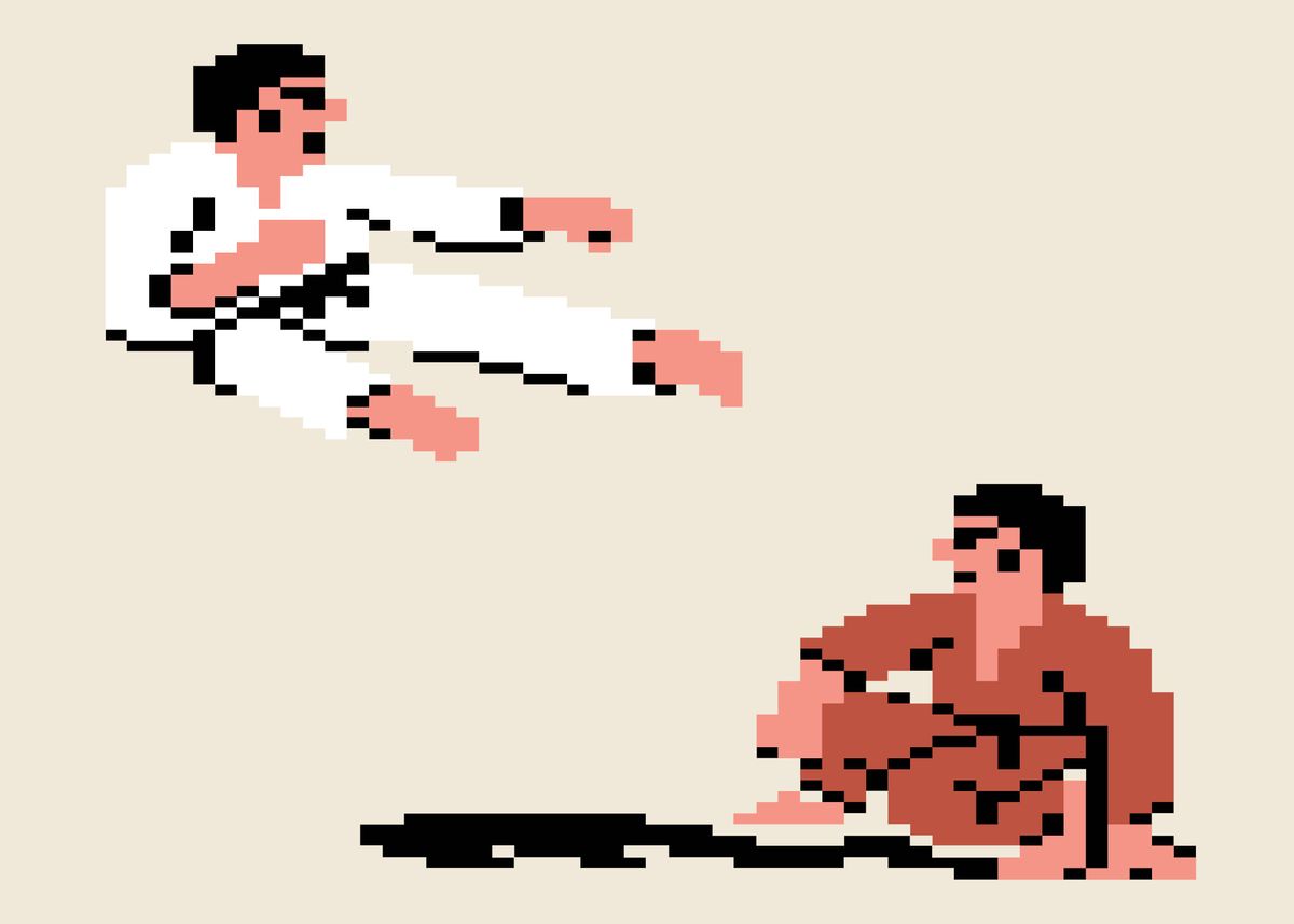 'International Karate Kick' Poster by PixieFlow | Displate