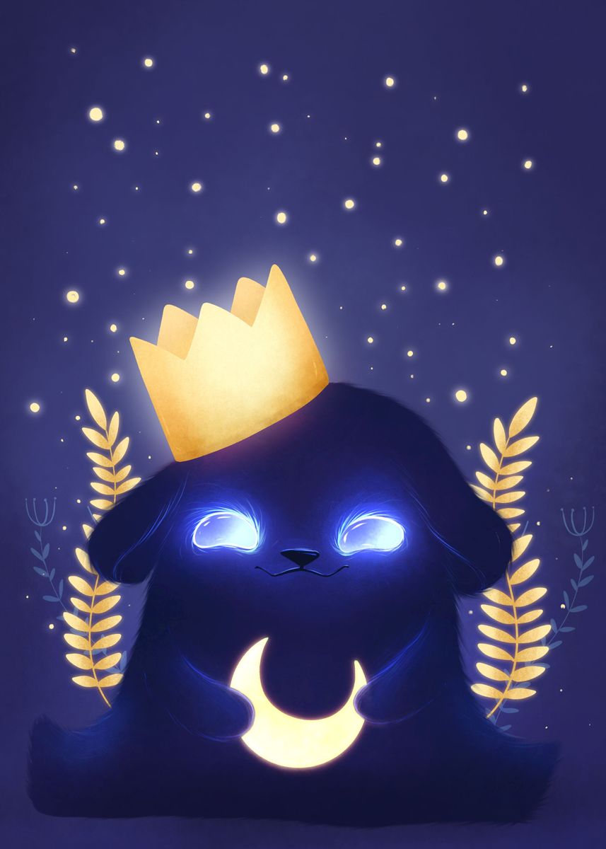 'Space King' Poster, picture, metal print, paint by Zuzana Ziakova ...